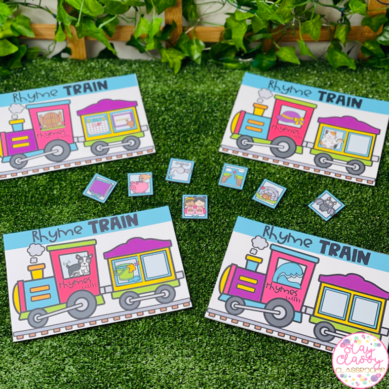 Rhyme Train | Rhyming Match Activity - Stay Classy Classrooms