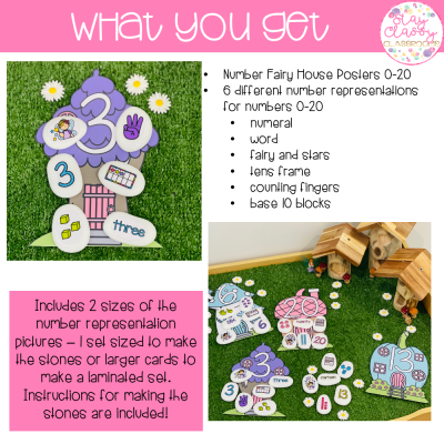 Fairies Number Representation Stones Match 0-20 - Stay Classy Classrooms