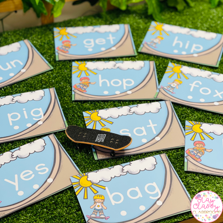 Skate and Read - CVC, CVCC & CCVC Decodable Reading Cards BUNDLE - Stay ...