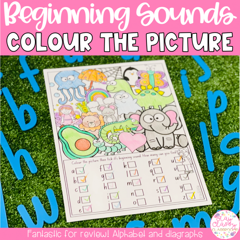 Decodable CVC Words - Find and Colour Printables - Stay Classy Classrooms