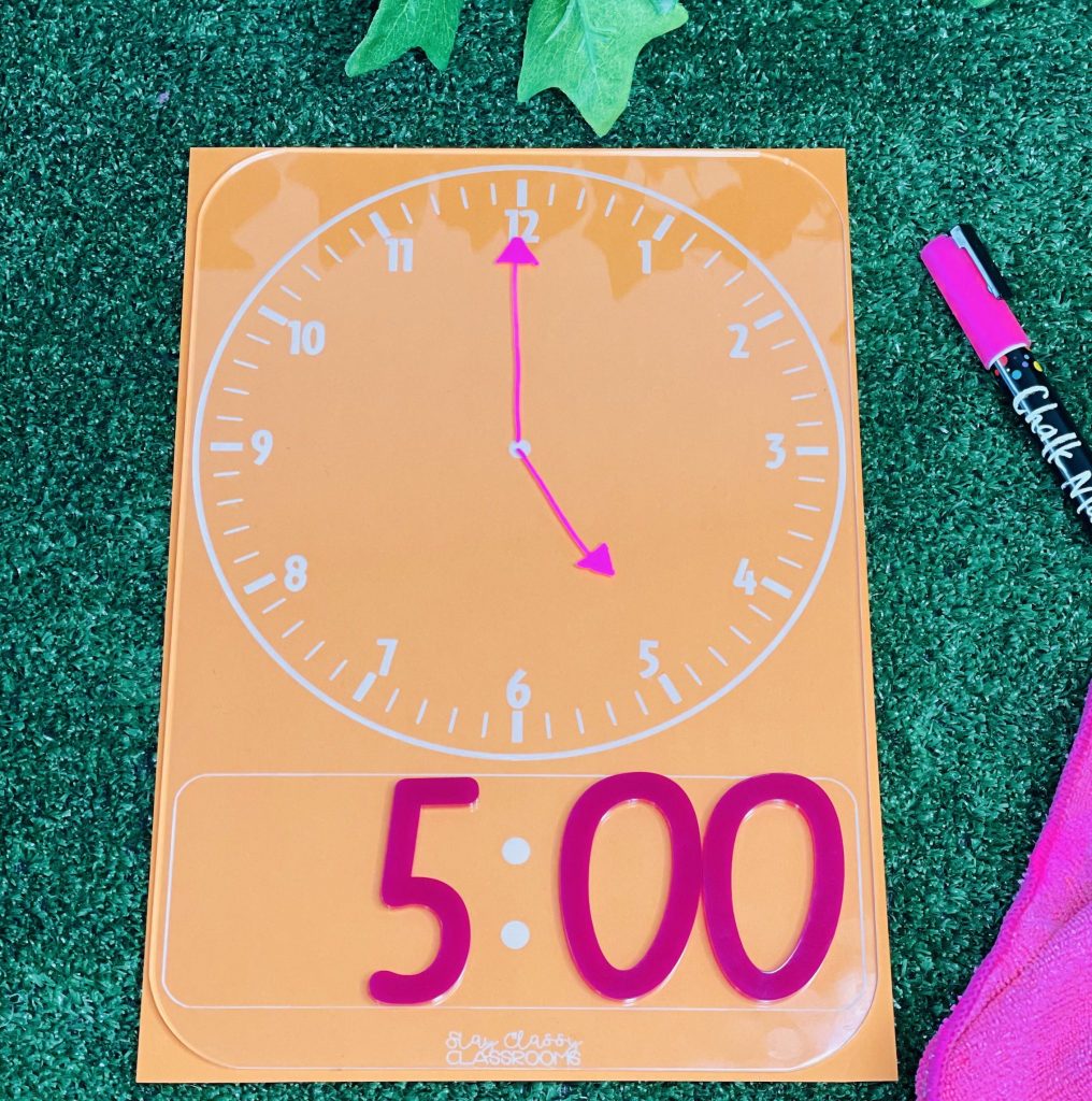 Acrylic Clock Board | Single Board - Stay Classy Classrooms