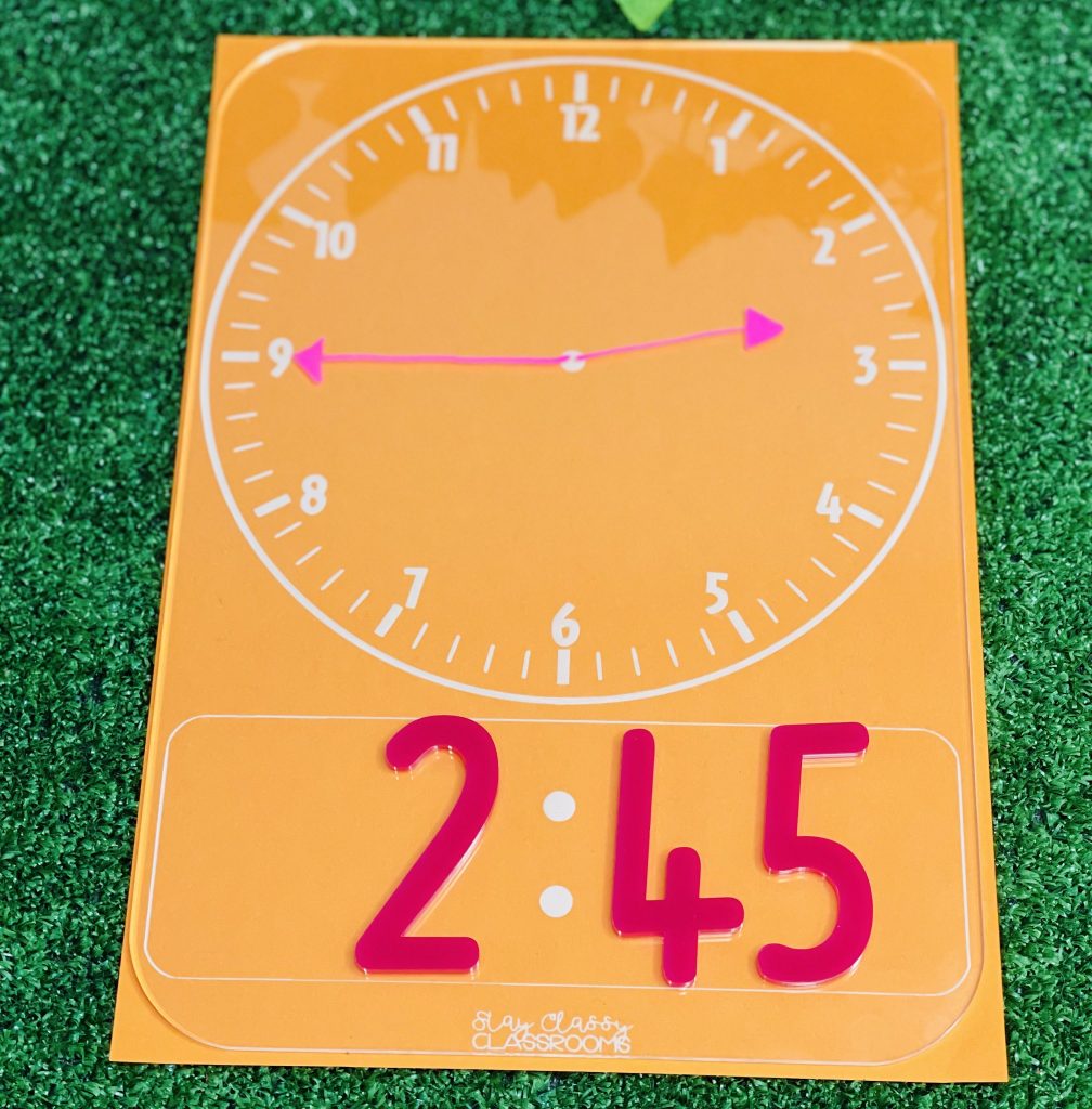 Acrylic Clock Board | Single Board - Stay Classy Classrooms