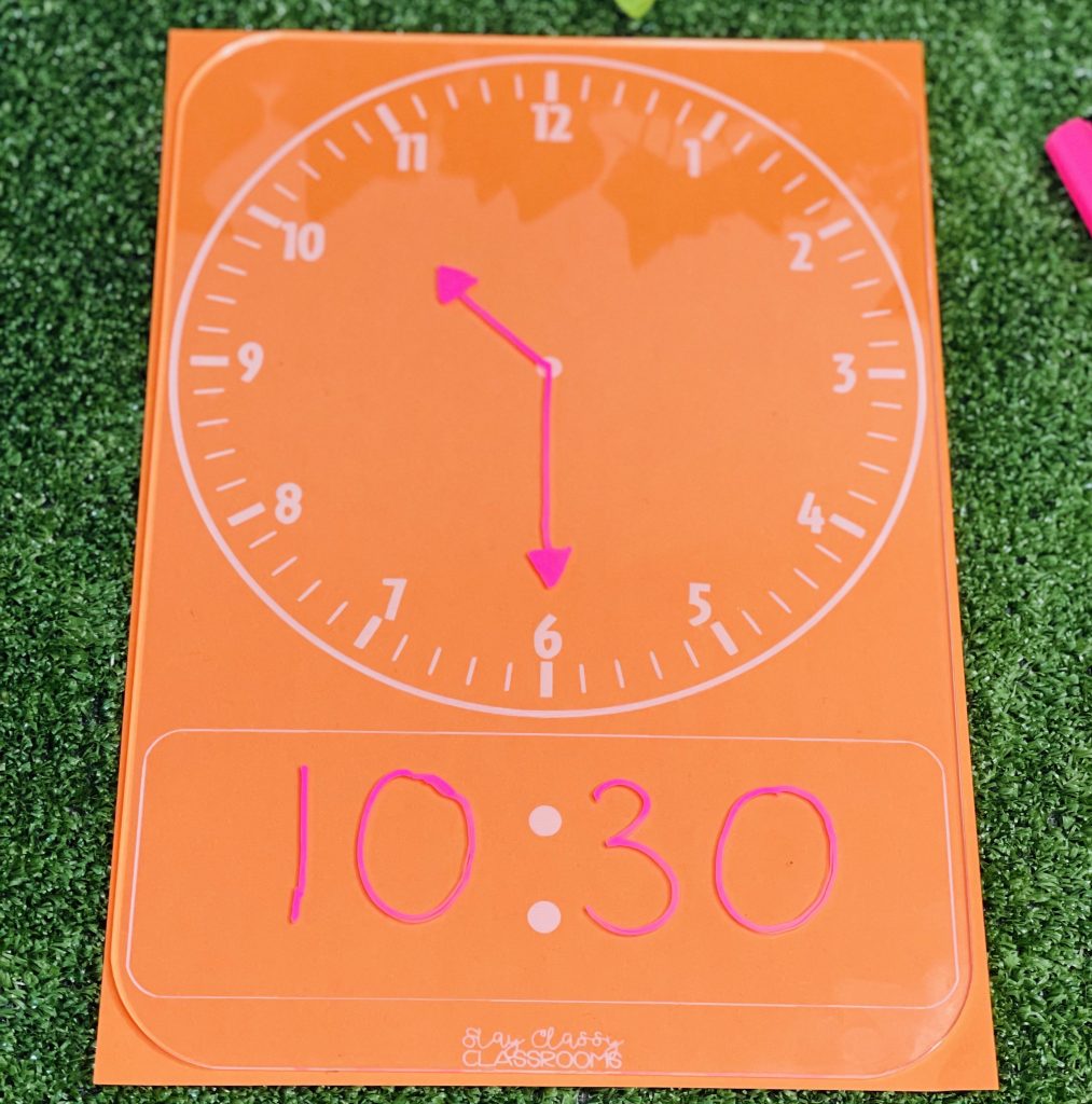 Acrylic Clock Board | Single Board - Stay Classy Classrooms