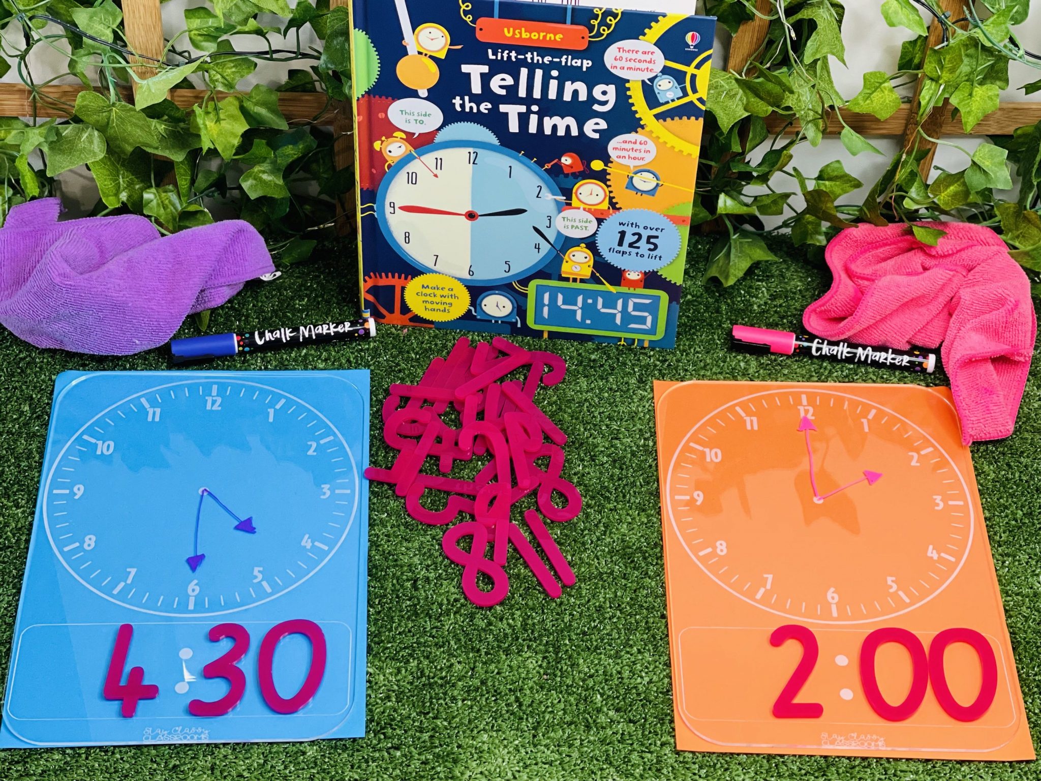 Acrylic Clock Board | Single Board - Stay Classy Classrooms