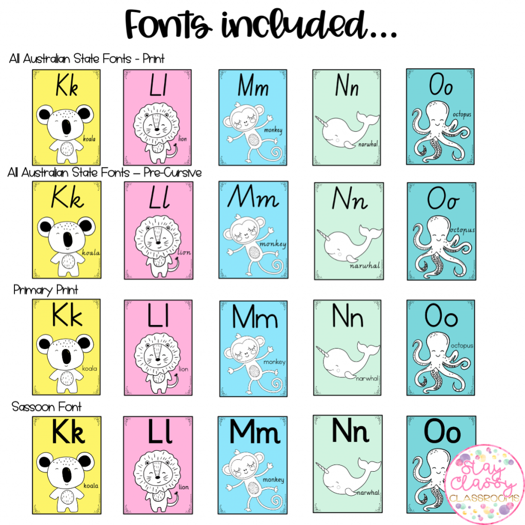 Alphabet Posters | Scandi Animals Classroom Decor - Stay Classy Classrooms