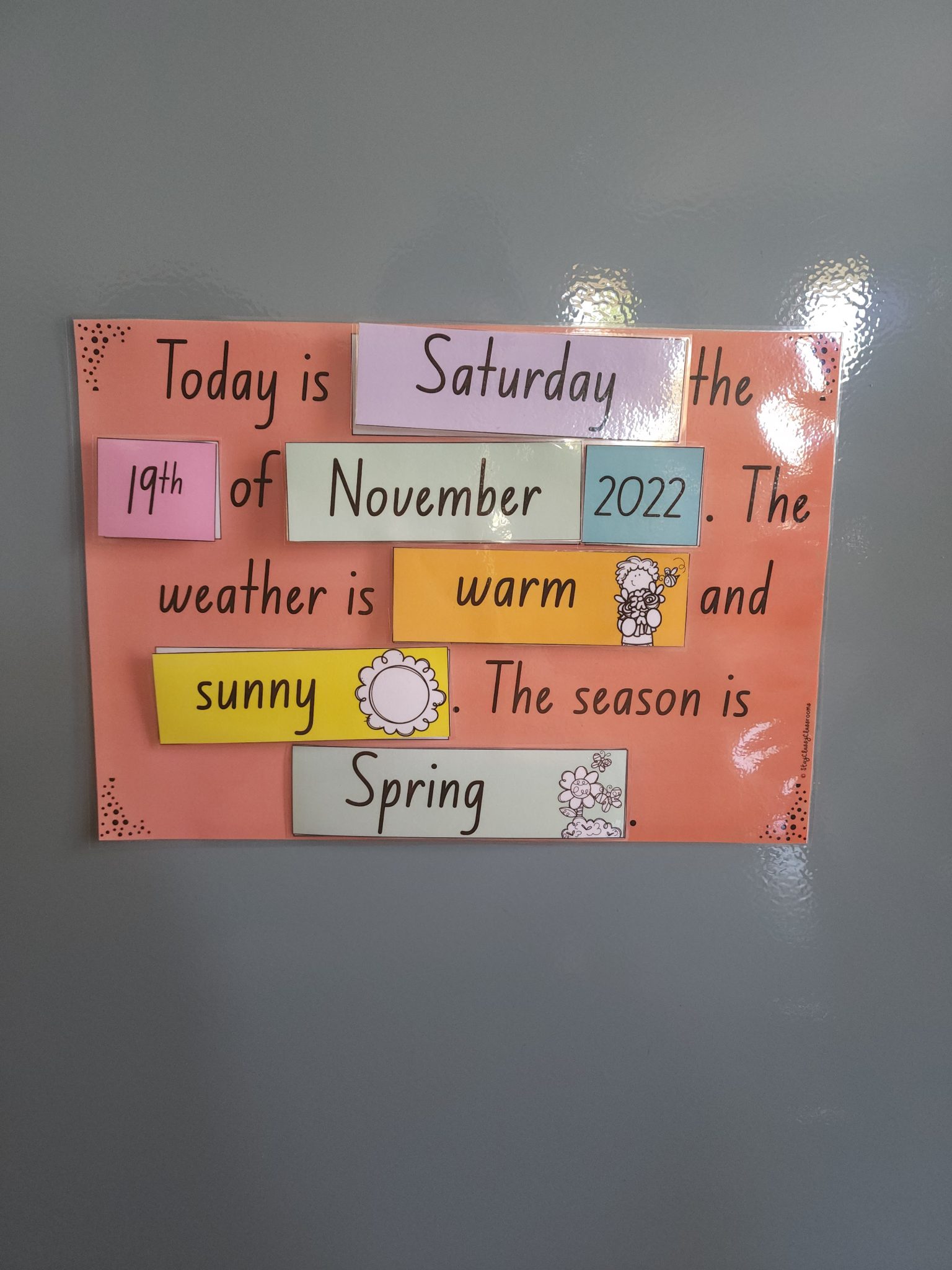 Classroom Calendar, Weather Display & Flip Calendar | Scandi Animals ...