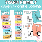 SCANDI ANIMALS Classroom Decor BUNDLE | All Australian State Fonts ...