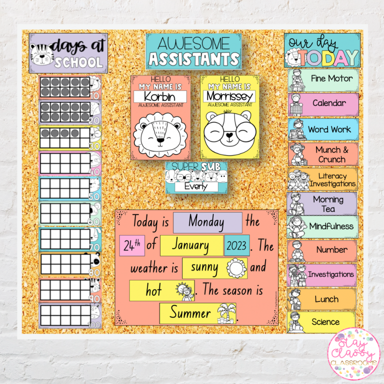 Awesome Assistants | Scandi Animals | Classroom Jobs Helpers Chart ...