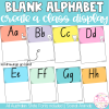 Blank Alphabet Posters Pastel SCANDI ANIMALS | All Australian State ...