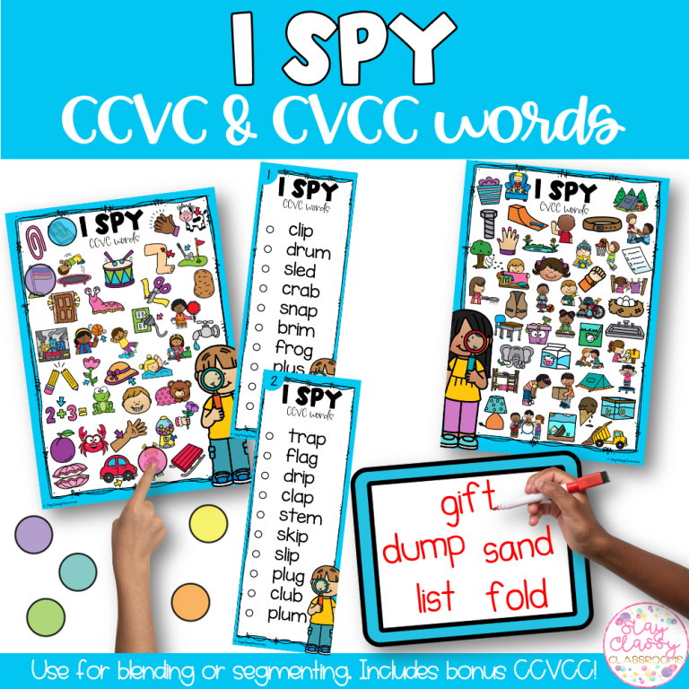 I Spy Decodable Phonics BUNDLE - Stay Classy Classrooms