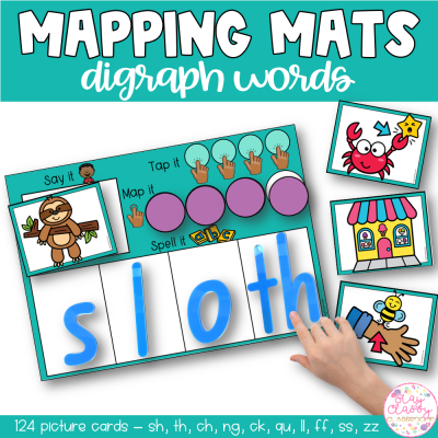 Consonant Digraph Word Mapping Mats | Orthographic Mapping - Stay ...