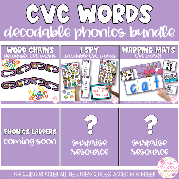 I Spy CVC Words - Phonics Activity - Stay Classy Classrooms