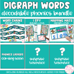 Consonant Digraph Word Mapping Mats | Orthographic Mapping - Stay ...