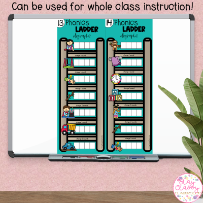 Consonant Digraphs Word Phonics Ladders - Stay Classy Classrooms