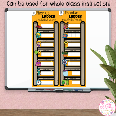 R Controlled Vowels Phonics Ladders - Stay Classy Classrooms