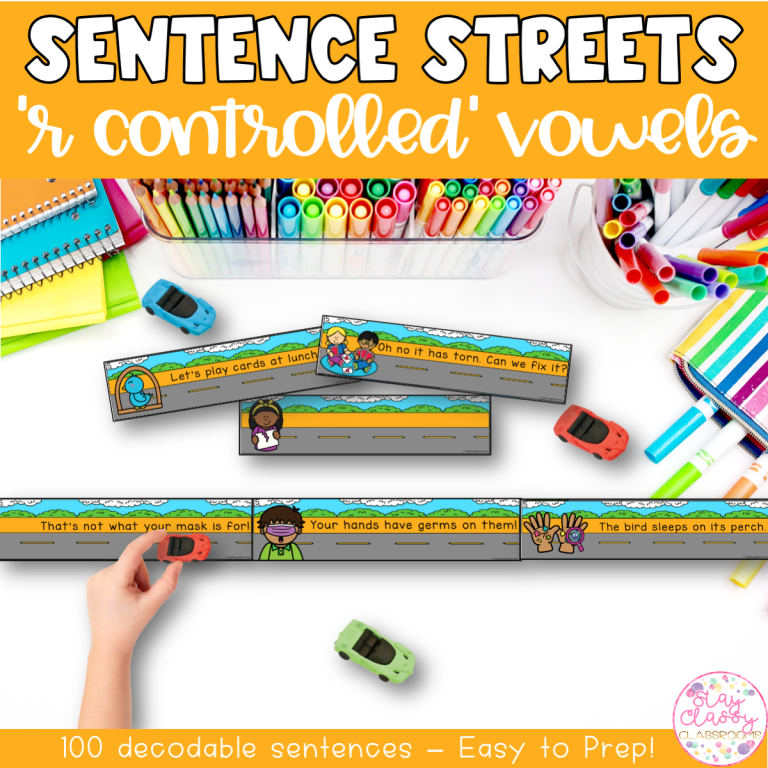 R Controlled Vowels Sentence Streets - Stay Classy Classrooms