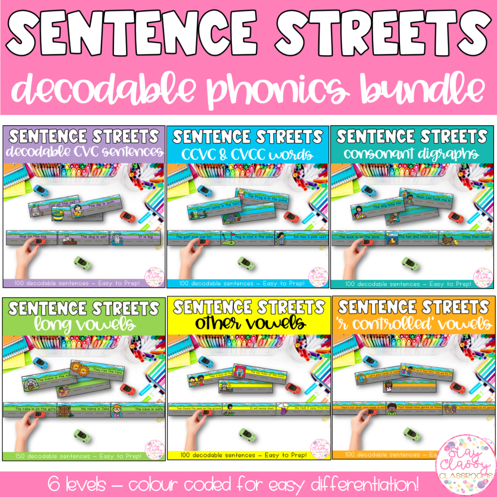 Homophone Sentence Strips - Stay Classy Classrooms