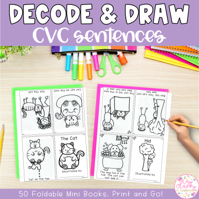 CVC Words Decodable Phonics BUNDLE - Stay Classy Classrooms