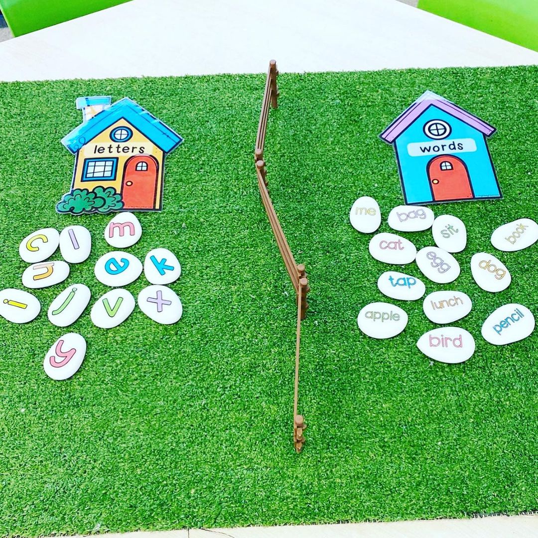 Literacy Activities Letters Numbers Pictures Words Sorting Activity