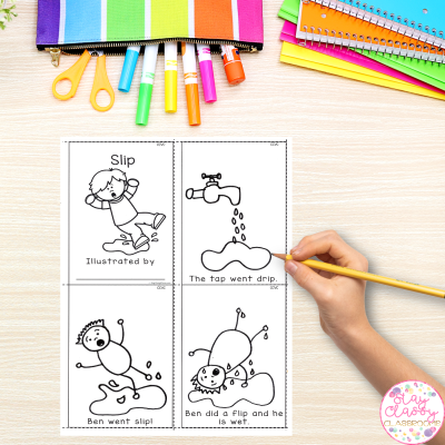 CCVC & CVCC Decode and Draw Mini Books - Stay Classy Classrooms