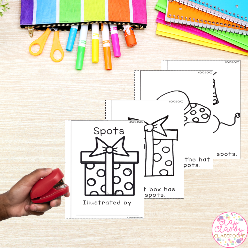 CCVC & CVCC Decode and Draw Mini Books - Stay Classy Classrooms