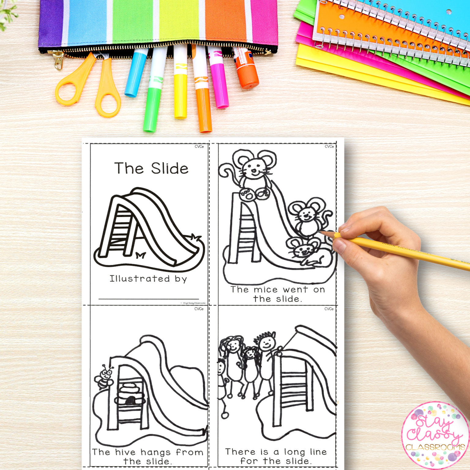 Decode and Draw Mini Books Decodable Phonics BUNDLE - Stay Classy ...