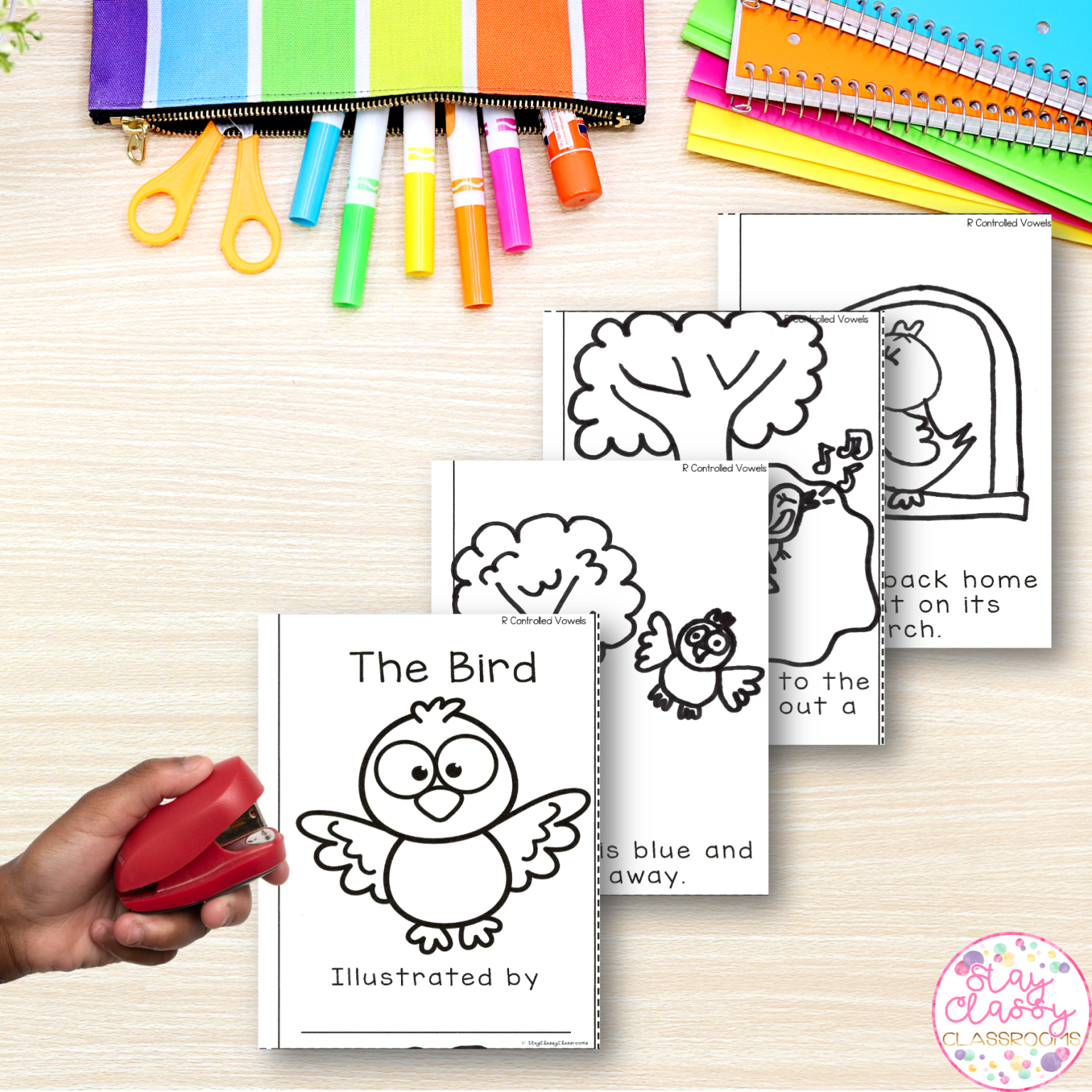 Decode and Draw Mini Books Decodable Phonics BUNDLE - Stay Classy ...