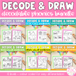 Decode and Draw Mini Books Decodable Phonics BUNDLE - Stay Classy ...