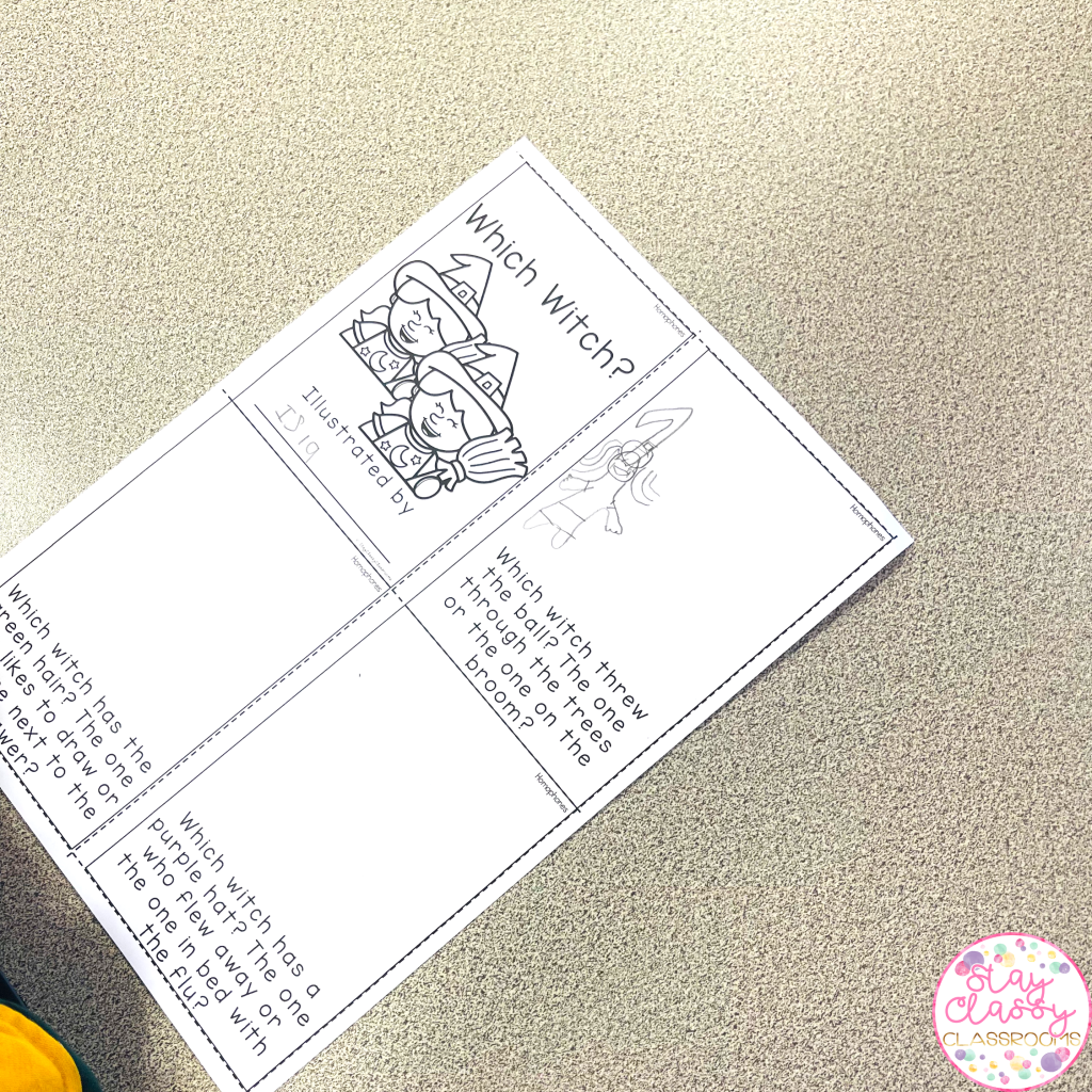 Homophones Decode and Draw Mini Books - Stay Classy Classrooms