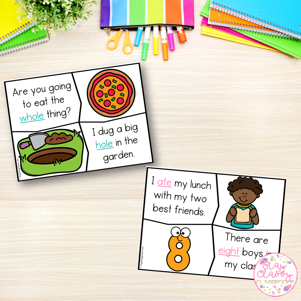 Homophones Puzzles - Stay Classy Classrooms