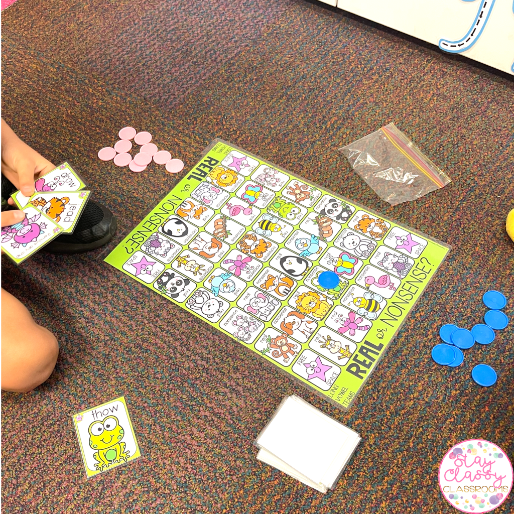 Real or Nonsense Game | Decodable CVC Words - Stay Classy Classrooms