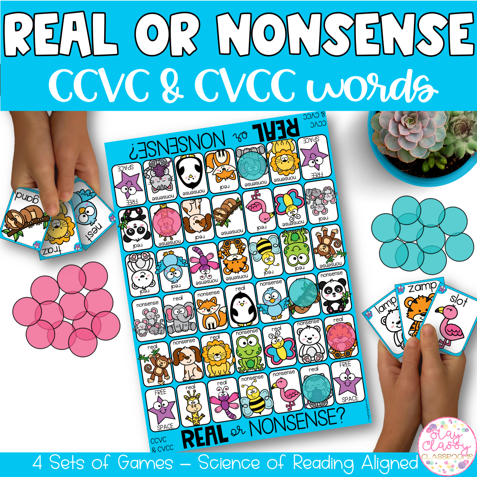 Real or Nonsense Games | Decodable Words BUNDLE - Stay Classy Classrooms