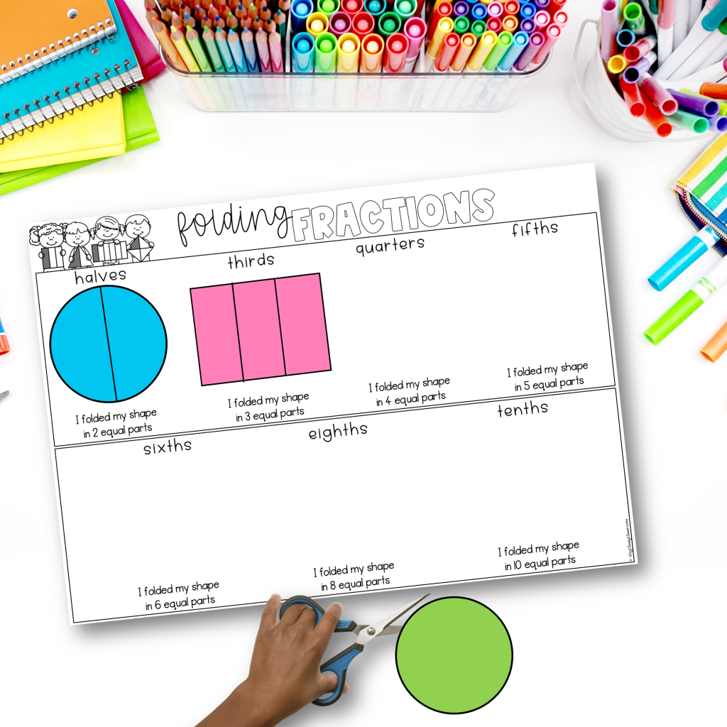 Folding Fractions - Stay Classy Classrooms