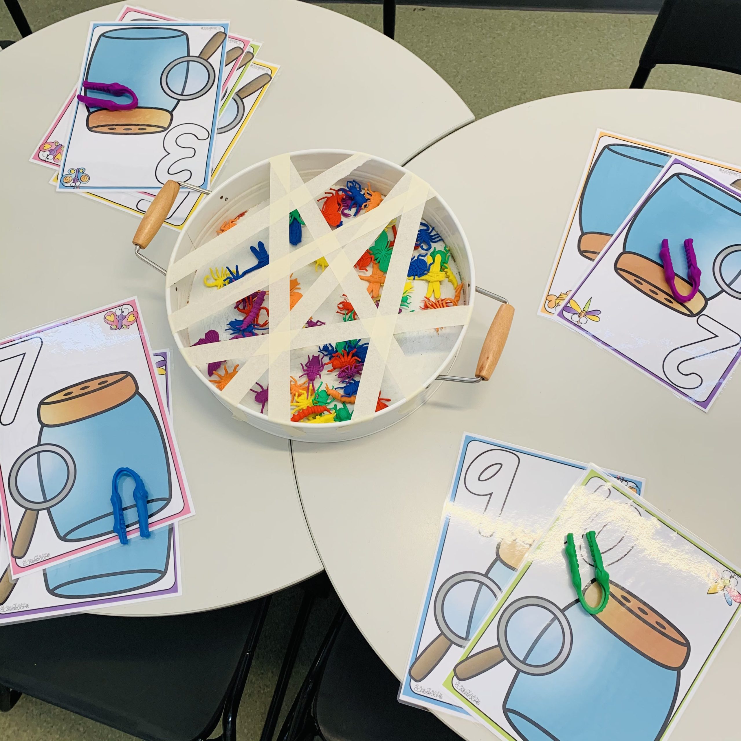 Insects Playdough Number Mats - Stay Classy Classrooms