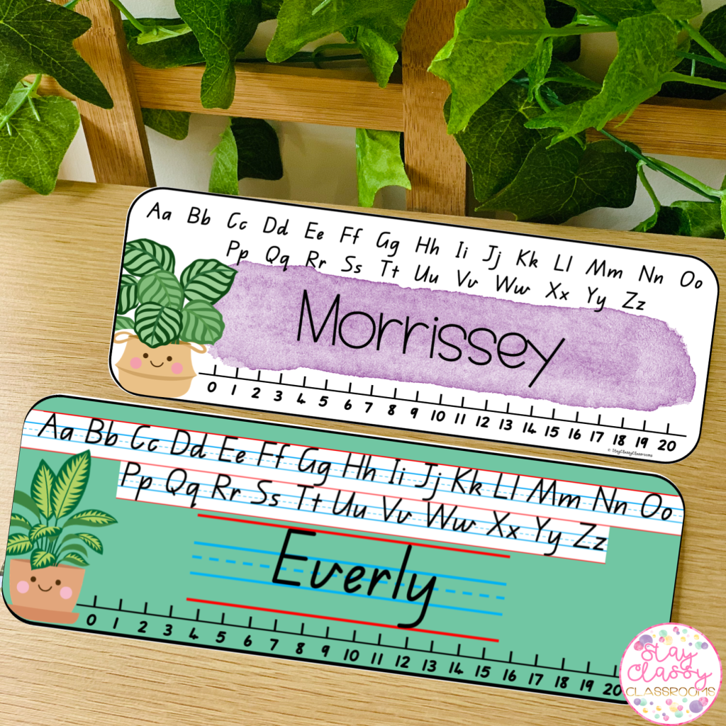 PLANTS | Editable Desk Plates - Stay Classy Classrooms