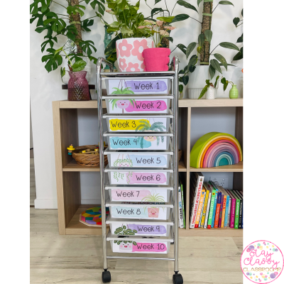Teacher Trolley Labels | 10 Drawer Cart Labels | PLANTS | Editable ...