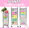 Teacher Trolley Labels | 10 Drawer Cart Labels | PLANTS | Editable ...