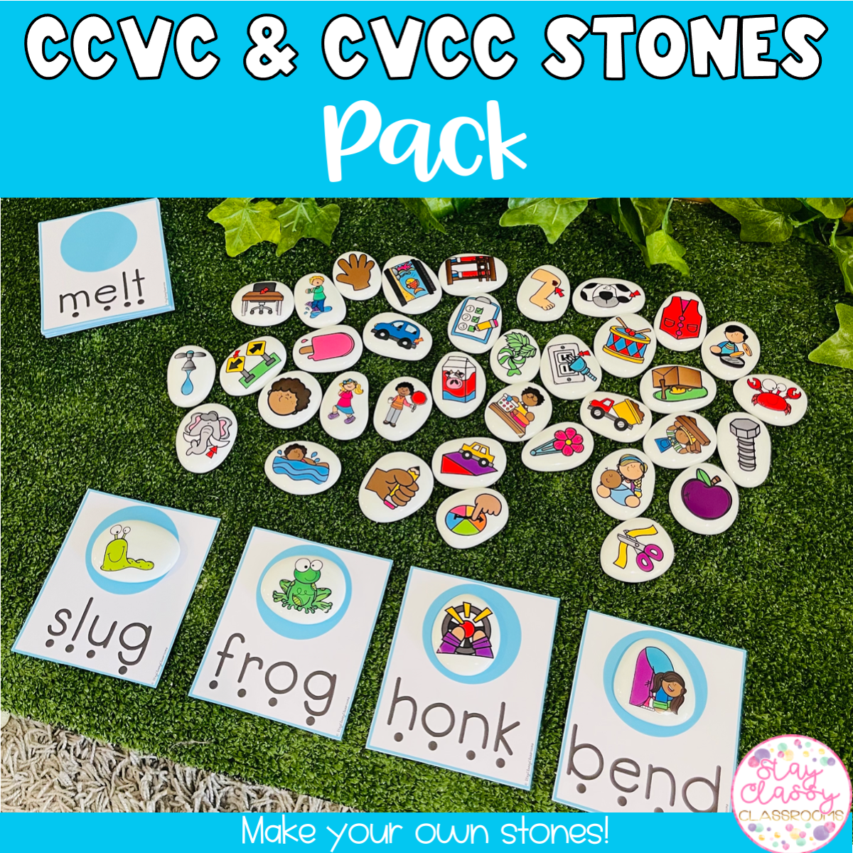 CCVC & CVCC Story Stone Pack | Printable - Stay Classy Classrooms