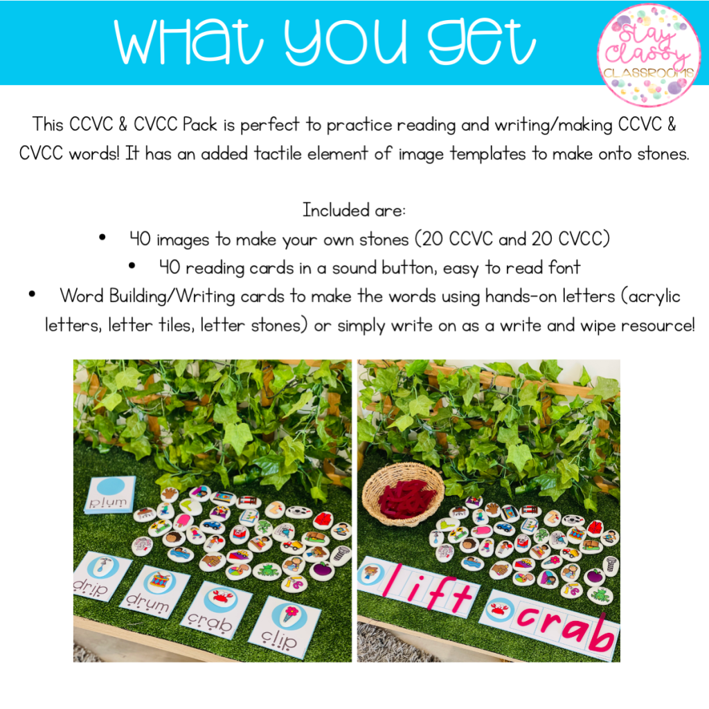 CCVC & CVCC Story Stone Pack | Printable - Stay Classy Classrooms