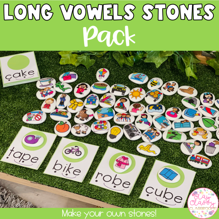 Long Vowels Story Stone Pack | Printable - Stay Classy Classrooms