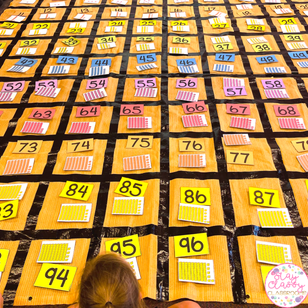 Giant 100 Board Numbers to 100 | Numbers, Words, MAB Representations ...