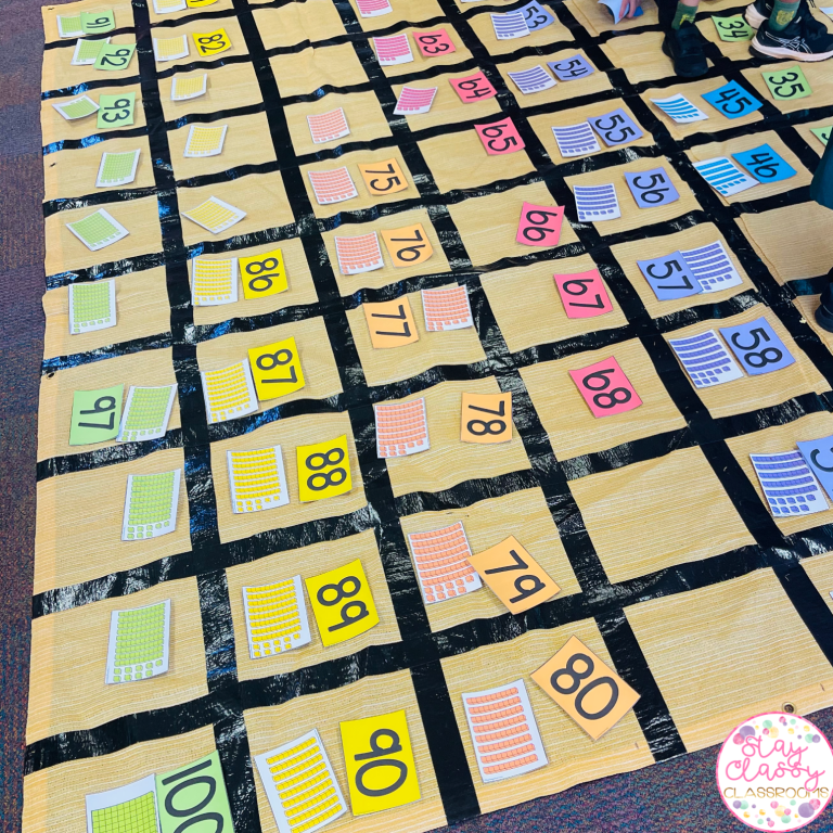 Giant 100 Board Numbers to 100 | Numbers, Words, MAB Representations ...