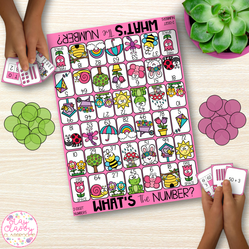 What's the Number Game | 2-Digit Numbers - Stay Classy Classrooms