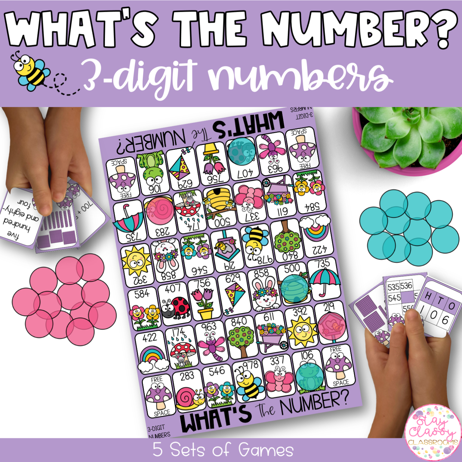 What's the Number Game | 3-Digit Numbers - Stay Classy Classrooms