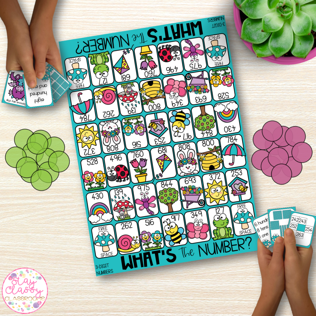 What's the Number Game | 3-Digit Numbers - Stay Classy Classrooms