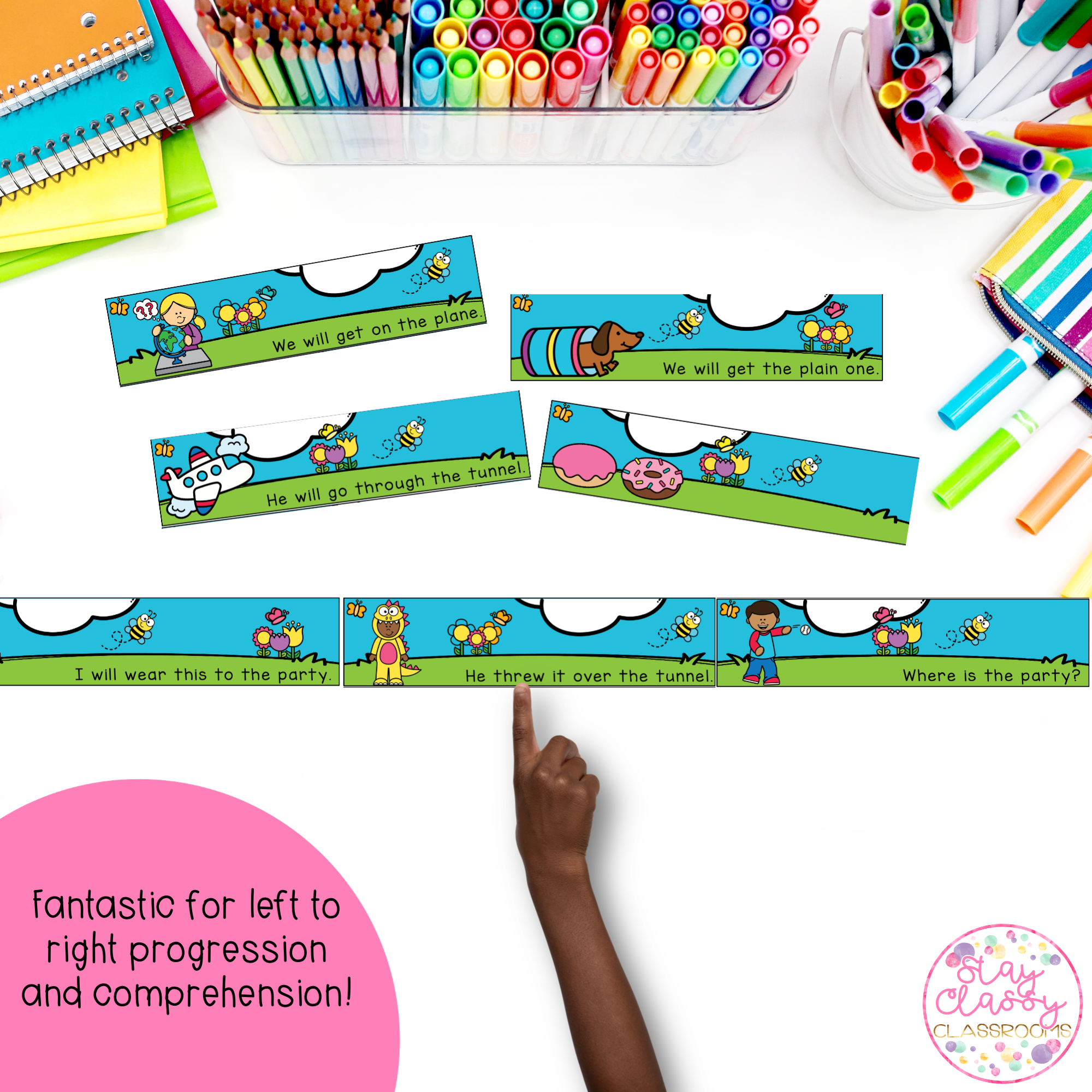 Homophone Sentence Strips - Stay Classy Classrooms