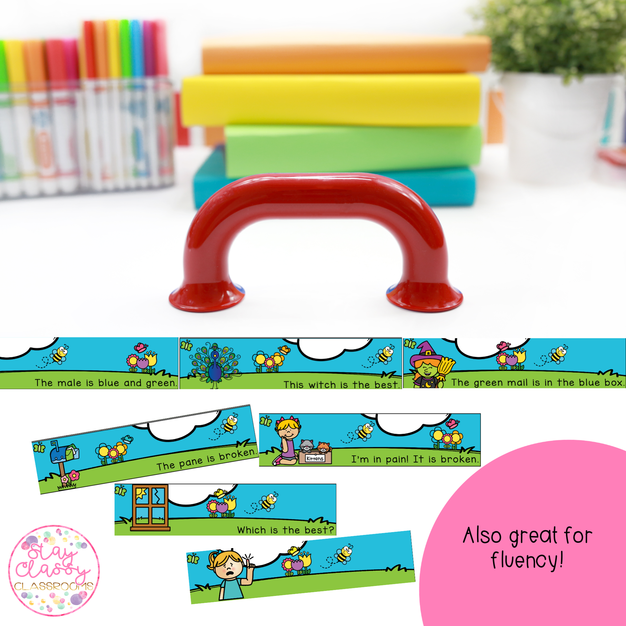 Homophone Sentence Strips - Stay Classy Classrooms