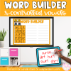 Word Builder Mats | Decodable R Controlled Vowels - Stay Classy Classrooms