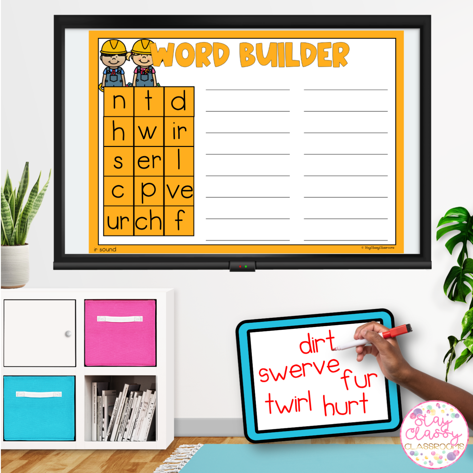 Word Builder Mats | Decodable R Controlled Vowels - Stay Classy Classrooms