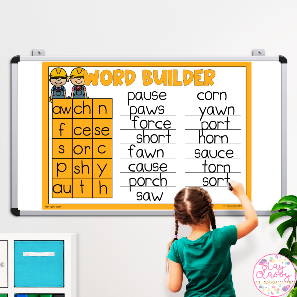 Word Builder Mats | Decodable R Controlled Vowels - Stay Classy Classrooms